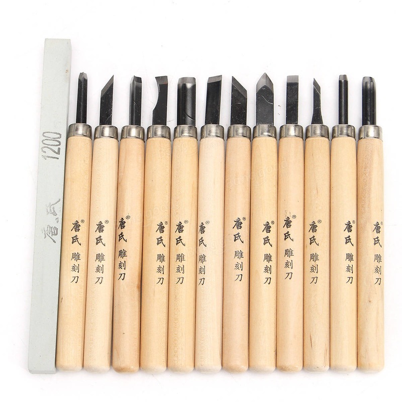 Buy 2Set 12Pcs Wood Carving Hand Chisel Tool Set Wood Working ...