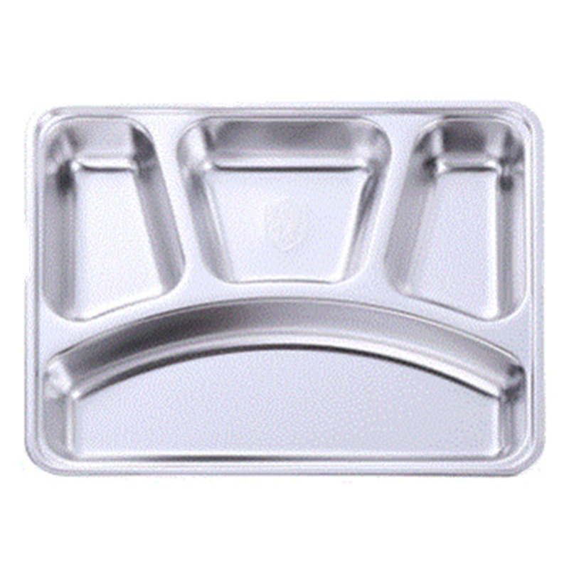 Buy 304Stainless Steel Bento Box Divided Plate With Lid For Kids And ...