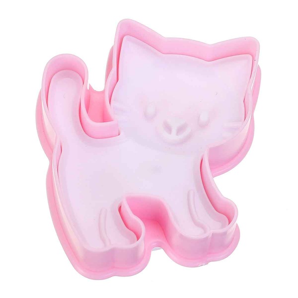 Buy 3Pcs/Set Cat Cookie Biscuit Plunger Cutter Fondant Cake Mold Baking ...