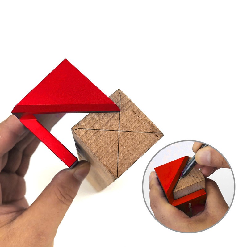Buy 45 Degree Angle Marker Woodworking Center Scriber Right Angle Line ...