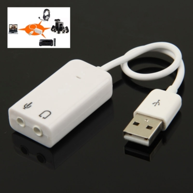 Buy 4Pcs 7.1 Channel Usb Sound Adapter(White) - MyDeal