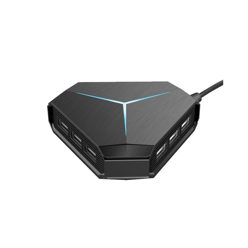 Buy 6 Port Usb Hub Cable Splitter With Tf Sd Card Reader Mic Aux Cool ...