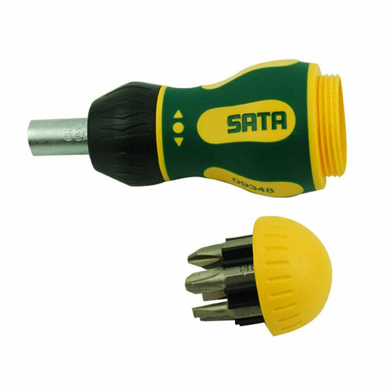 Buy 6Pcs Stubby Ratcheting Screwdriver Magnetic Multi Bit Rubber Multi Tool Screw Driver Kits Home Repair Tool MyDeal