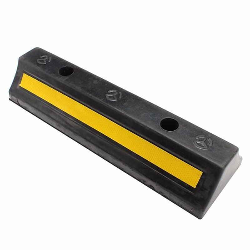 Buy Car Parking Rubber Wheel Alignment Black Car Reversing Pad Security ...