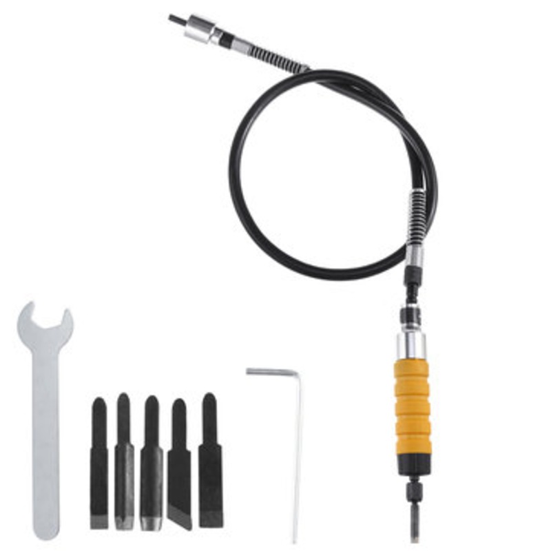 Buy Electric Woodworking Chisel Wood Carving Tool Set With 5 Cutter ...