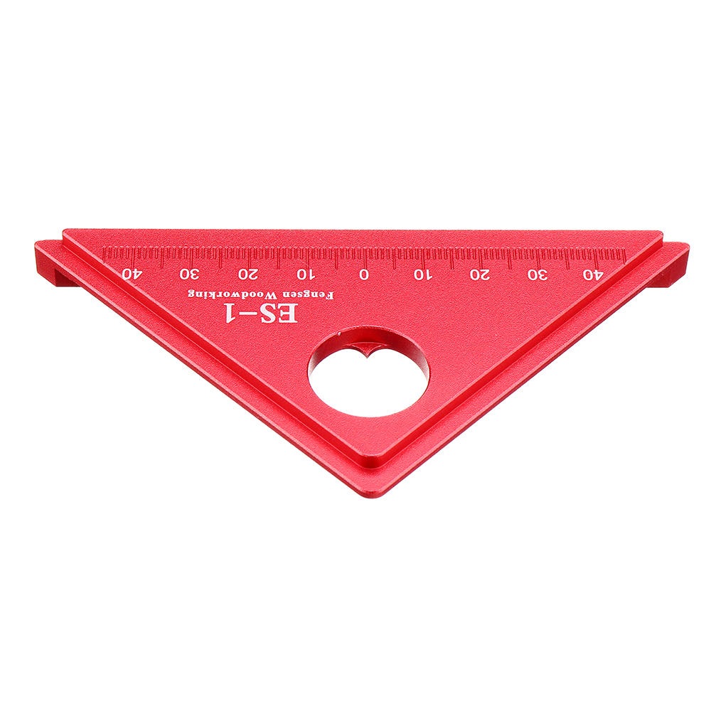 Buy Es-1 Aluminum Alloy 45 Degree Marking Angle Ruler With Base ...