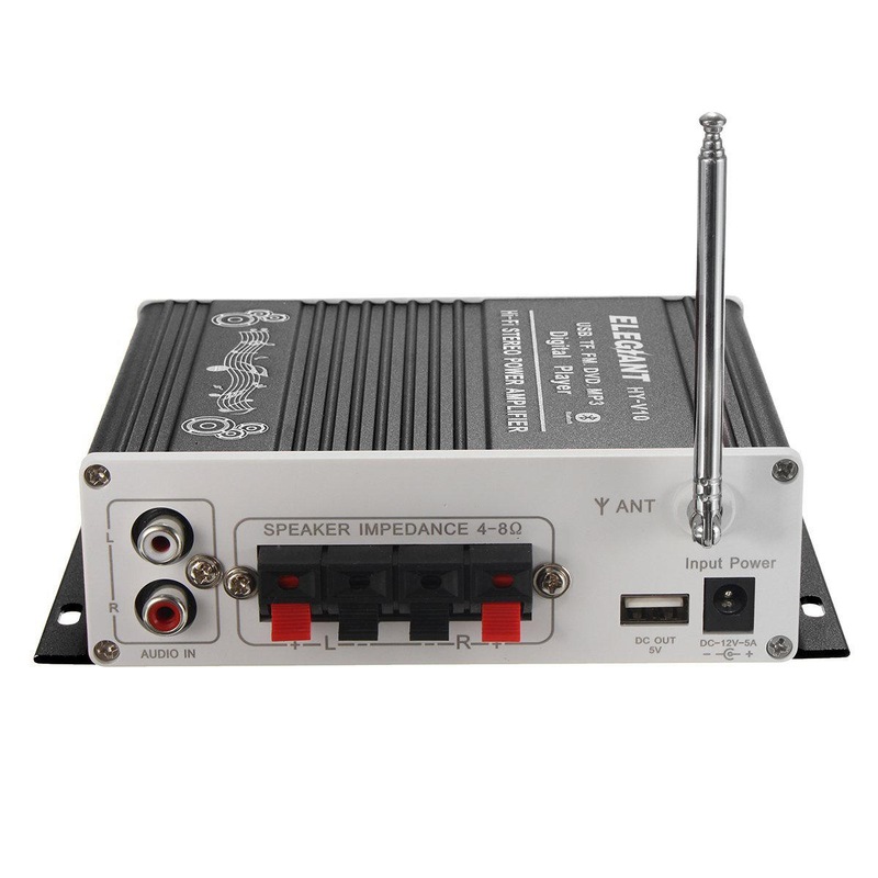 Buy Hy-V10 Dc 12V Mini Bluetooth Hi-Fi Stereo Amplifier Remote Control ...