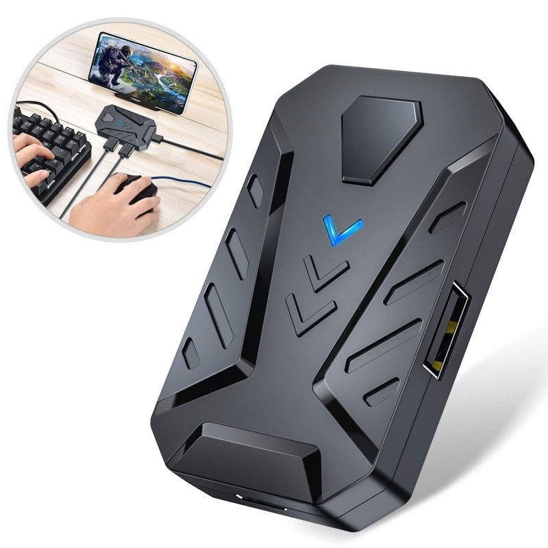 Buy Mobile Game Adapter Keyboard Mouse Converter Mobile Stand Plug And ...