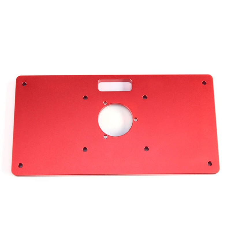 Buy Multifunctional Red Aluminium Alloy Router Table Insert Plate For ...