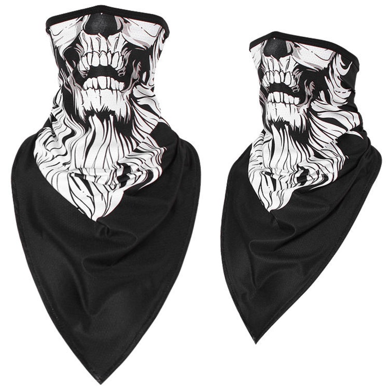 Buy Sun-Protection Skull Ice Silk Breathable Multi Use Scarf Face Mask ...