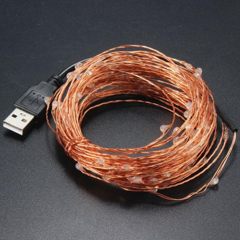 Buy Usb Copper Wire Led String Fairy Light For Christmas Party Decor ...
