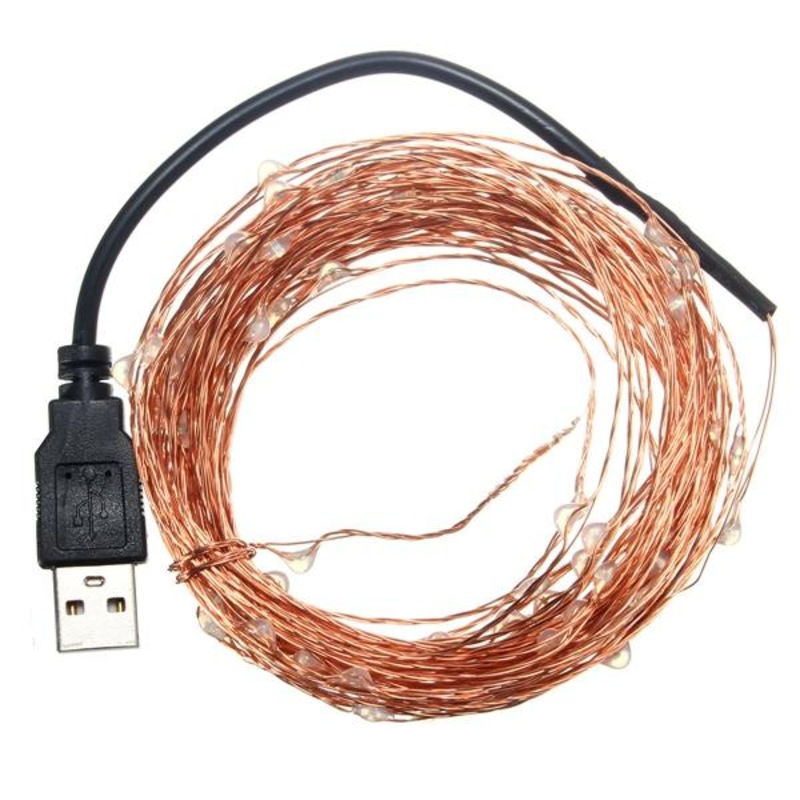 Buy Usb Copper Wire Led String Fairy Light For Christmas Party Decor ...