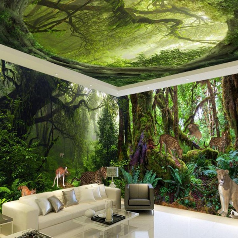 Buy Ceiling Wallpaper Forest Theme #15118788 - MyDeal