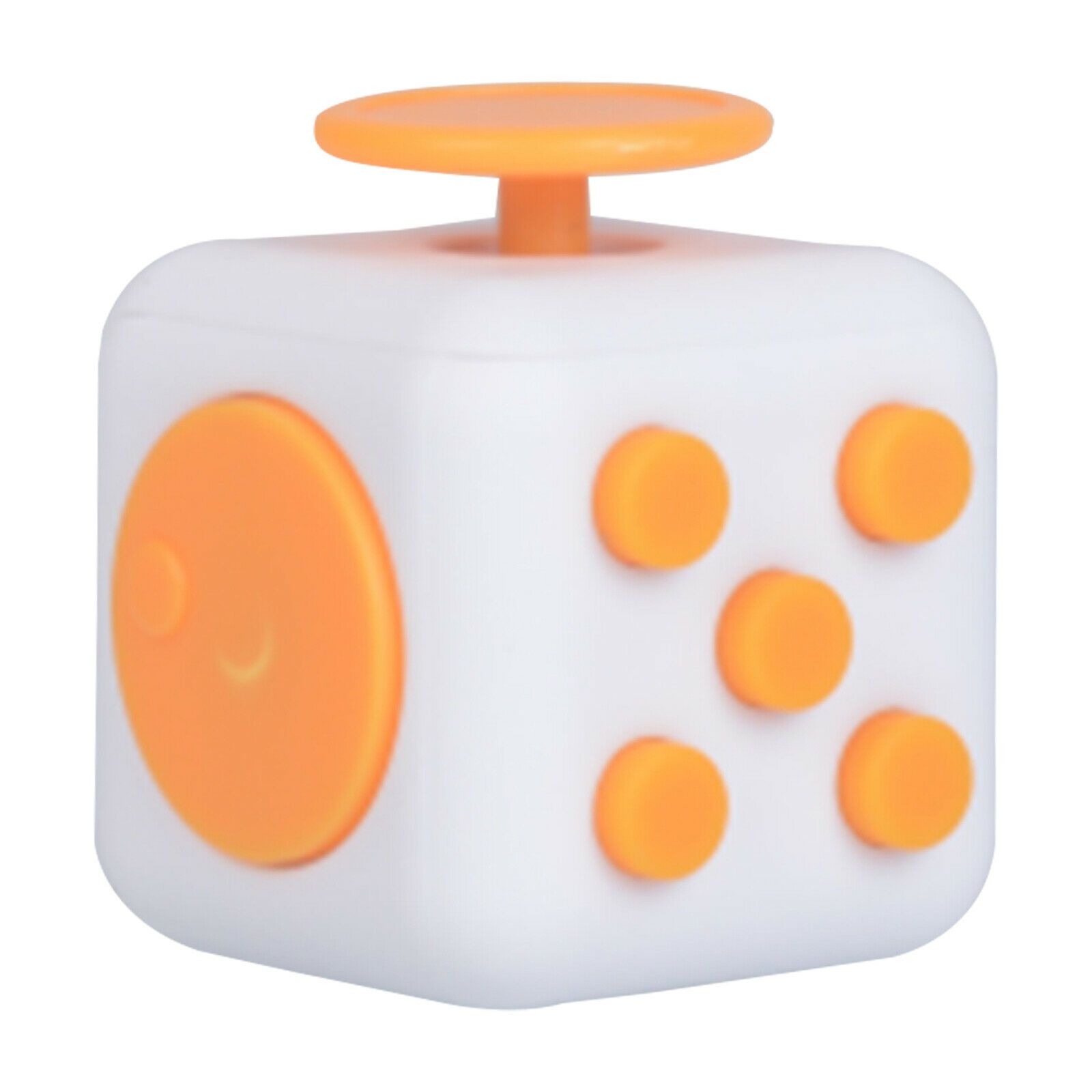 Buy Kids Magic Fidget Hand finger 3D Cube Toy - White and Orange ...