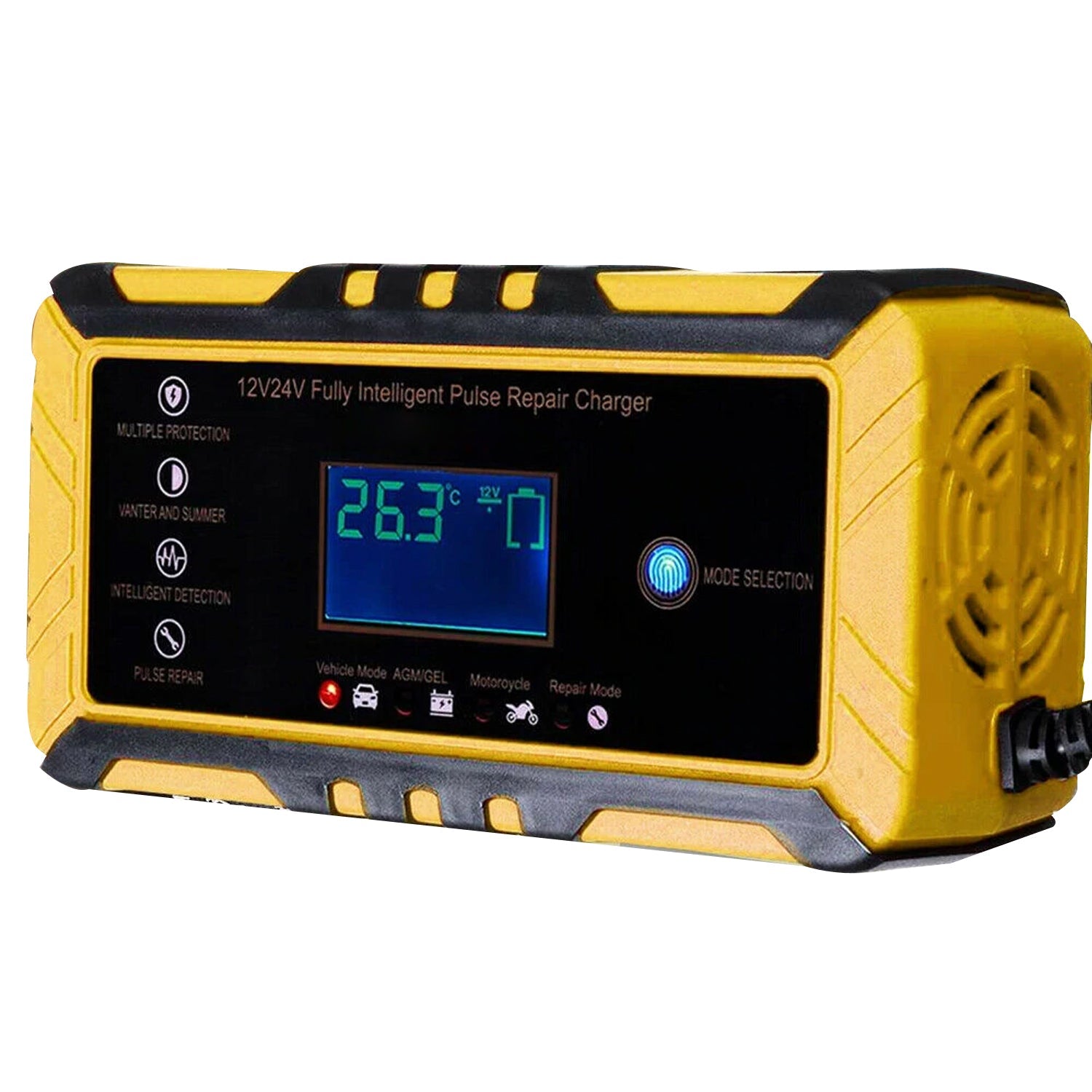 Buy Automatic Boat Caravan Automotive LCD Smart Battery Charger ...