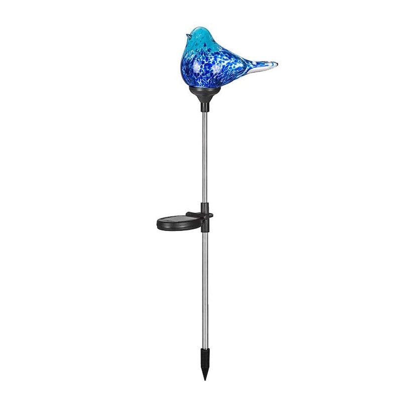 Buy Outdoor Garden Yard Decorative Pathway Bird Solar Lights - Blue ...