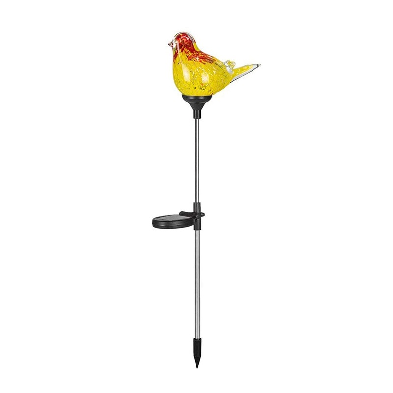 Buy Outdoor Garden Yard Decorative Pathway Bird Solar Lights - Golden ...