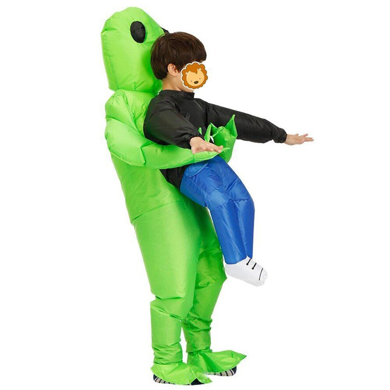 Buy Scary Halloween Green Alien Inflatable Costume Dress - MyDeal Australia
