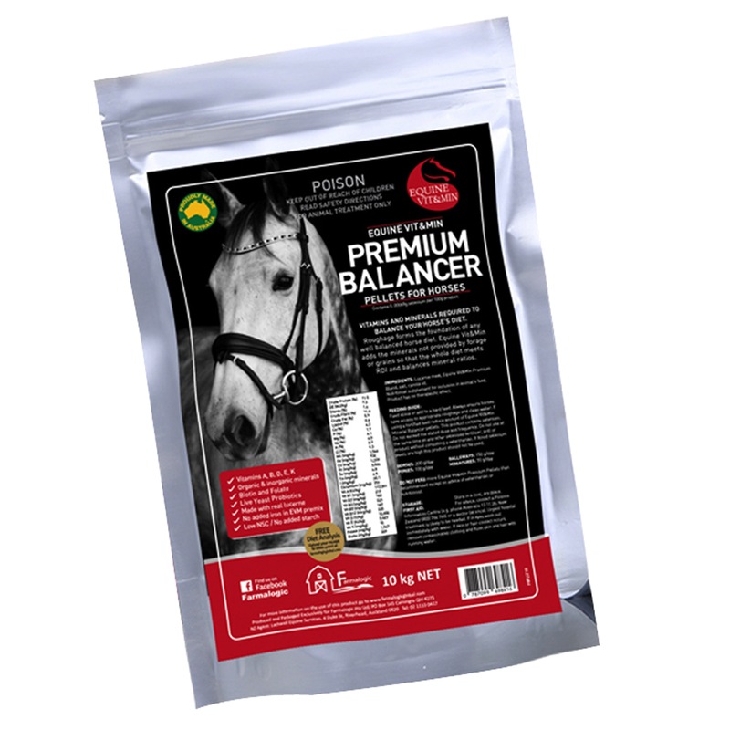 Buy Equine Vit&Min Premium Balancer Horse Pellet 10kg - MyDeal