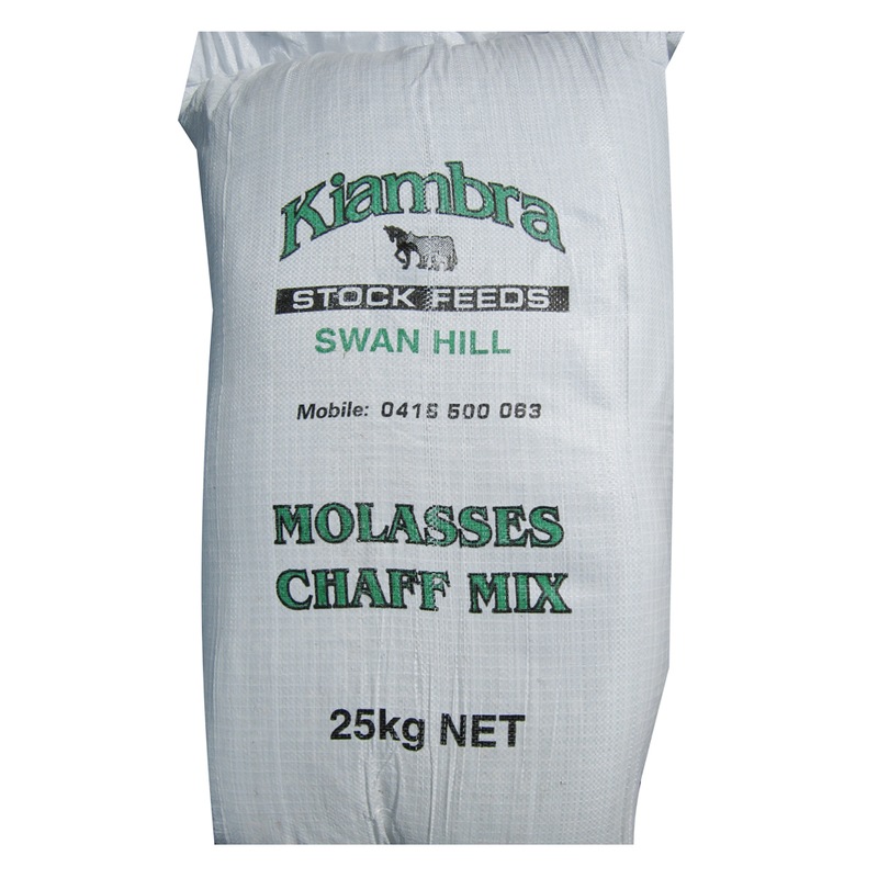Buy Kiambra Molasses Chaff Mix Livestock Feed 25kg - MyDeal
