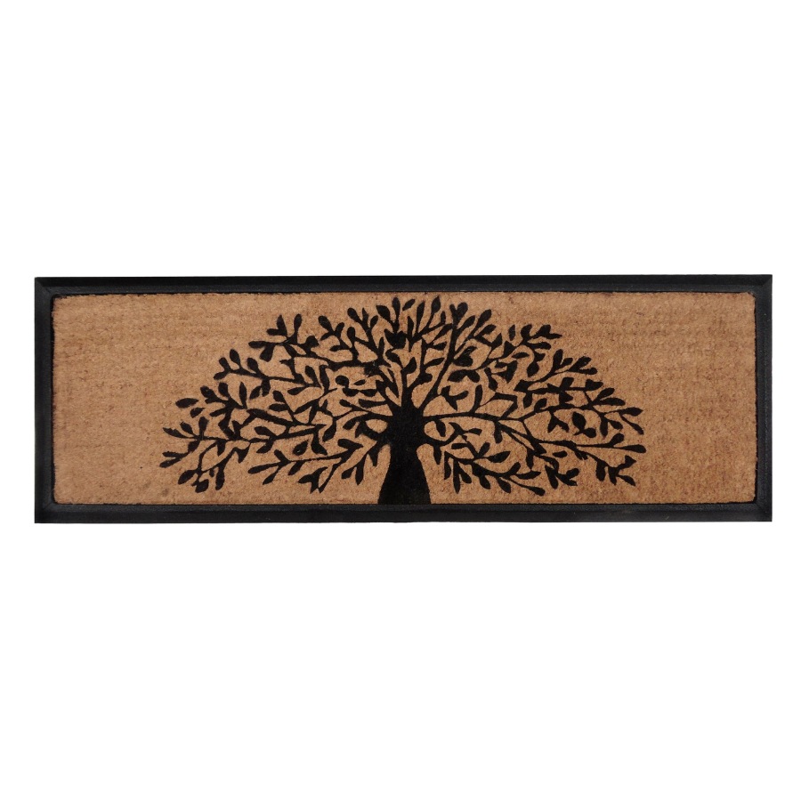 Buy Tree of Life Rubber Bordered Coir Doormat - Entry Mat, Welcome Mat ...