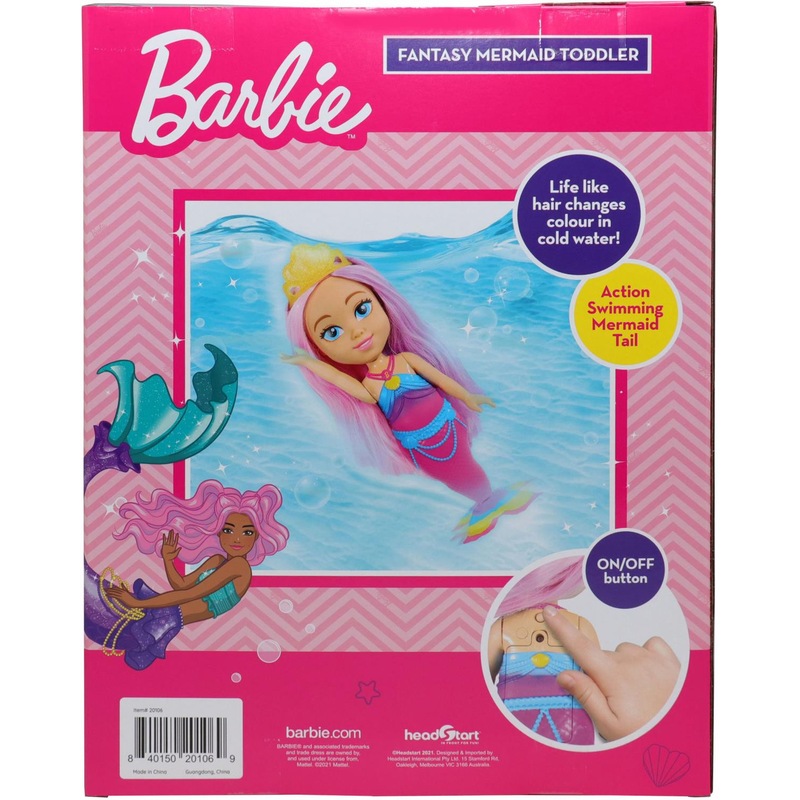Buy Barbie Feature Mermaid Toddler Doll - MyDeal