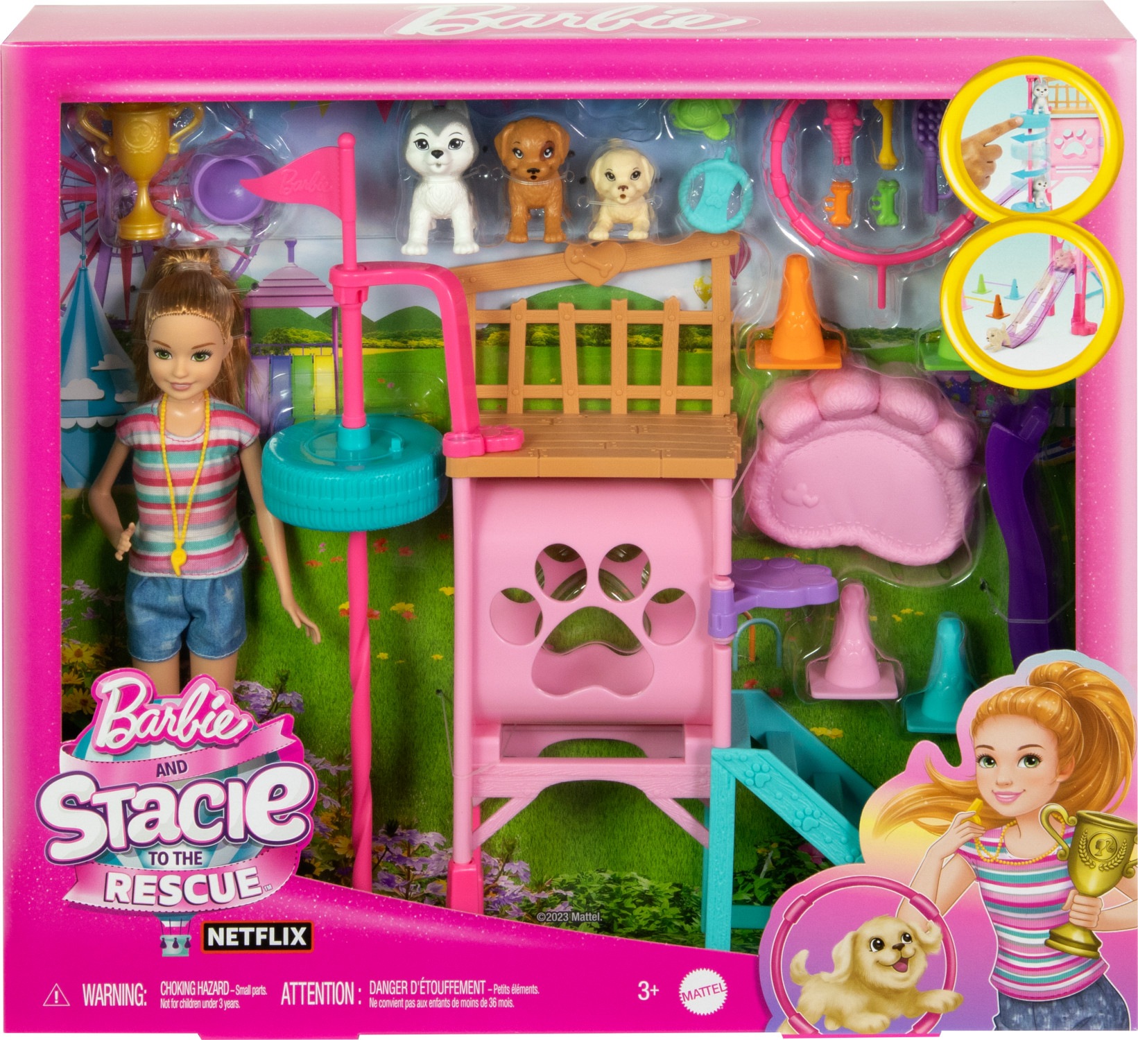 Buy Barbie - Stacie's Puppy Playground Playset - MyDeal Australia