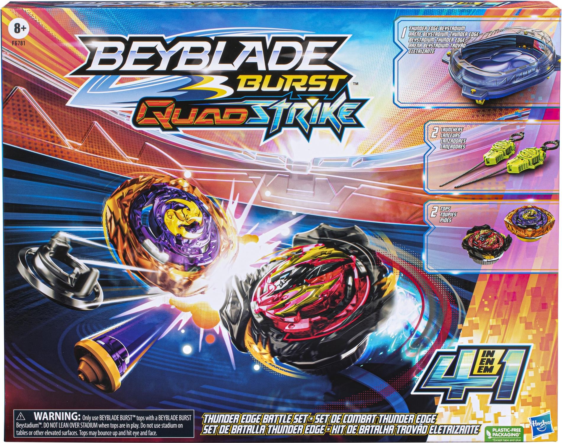Buy Beyblades Qs Thunder Edge Battle Set - MyDeal Australia
