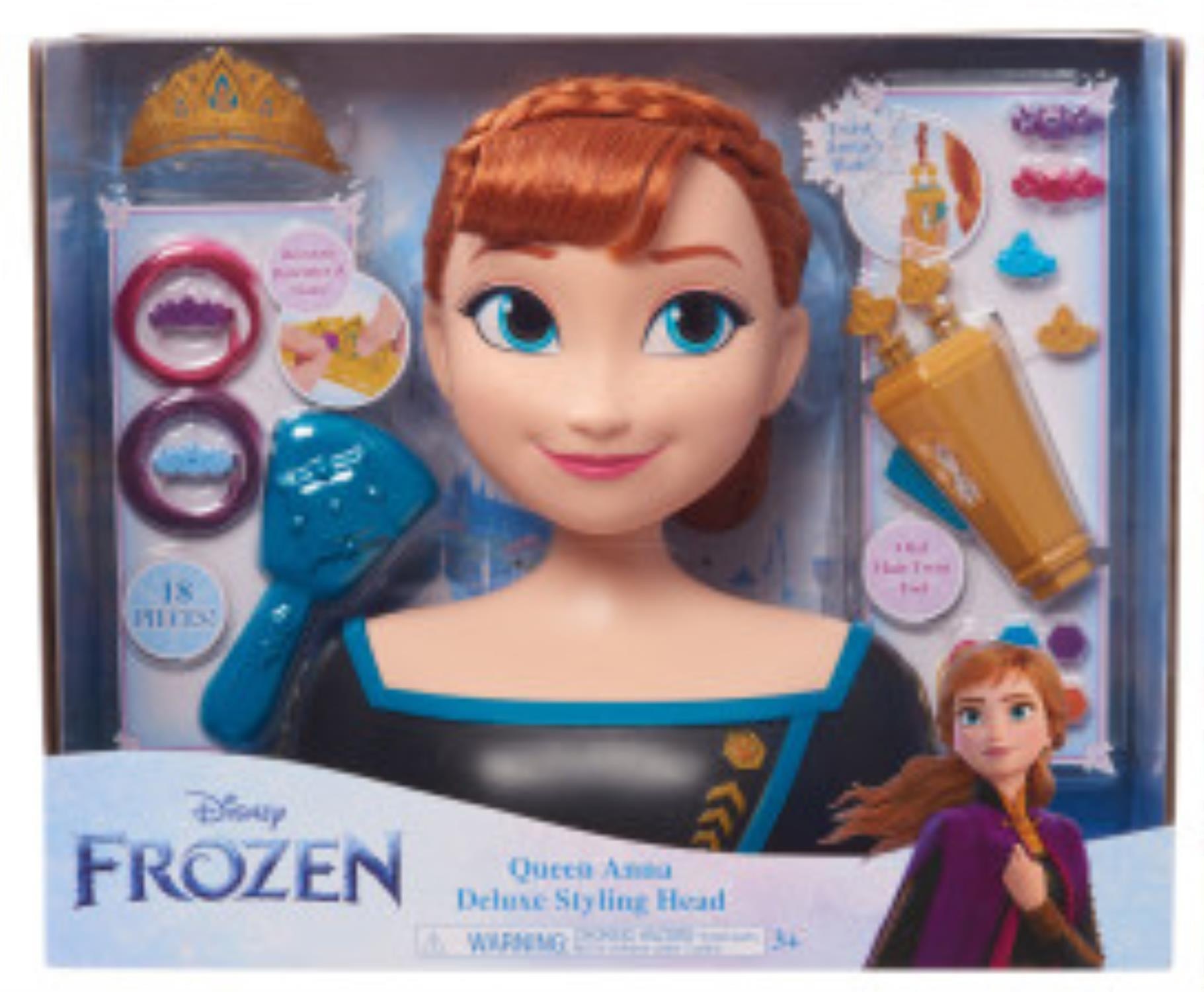 Buy Disney Frozen 2 Queen Anna Deluxe Styling Head - MyDeal Australia