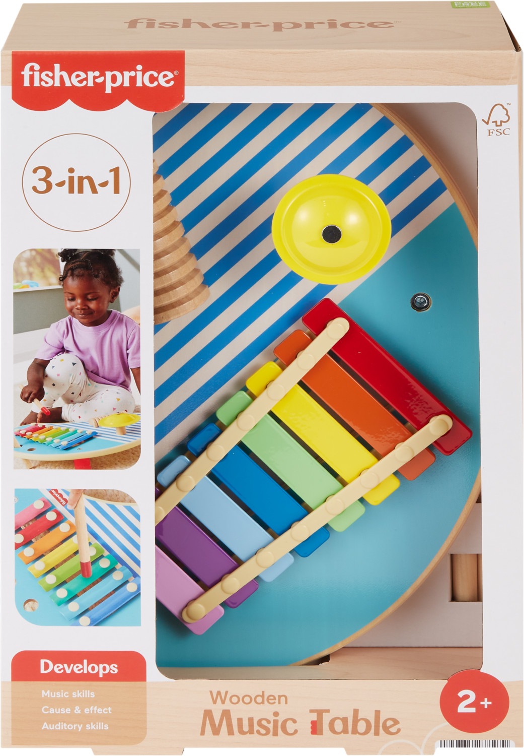 Buy Fisher Price Wooden Music Table - MyDeal Australia