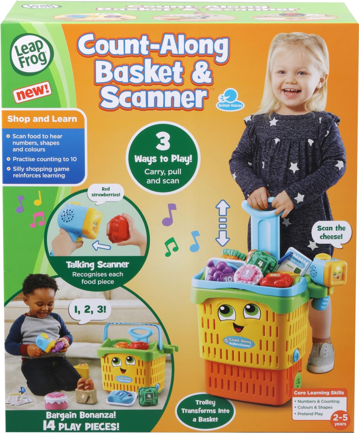 Buy LeapFrog Count-Along Basket & Scanner - MyDeal Australia