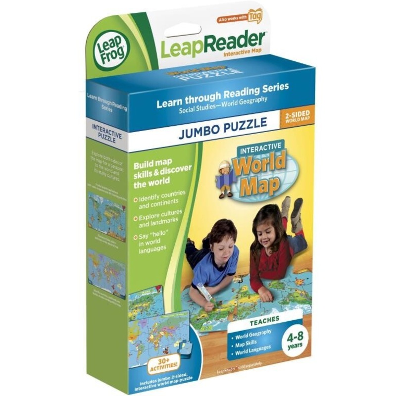 Buy Leapreader Discovery Set: Jumbo Puzzle Map - MyDeal