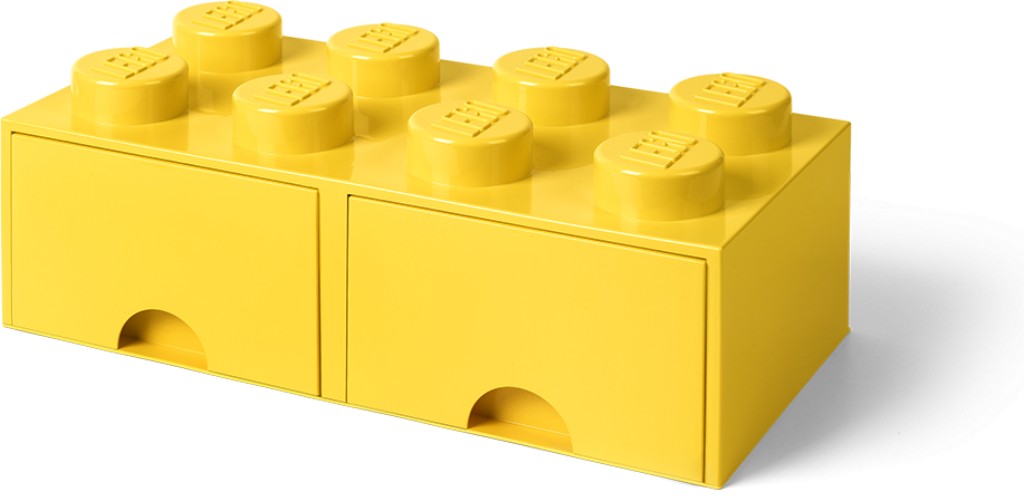 Buy LEGO Brick Drawer 8 Knobs - Bright Yellow - MyDeal Australia
