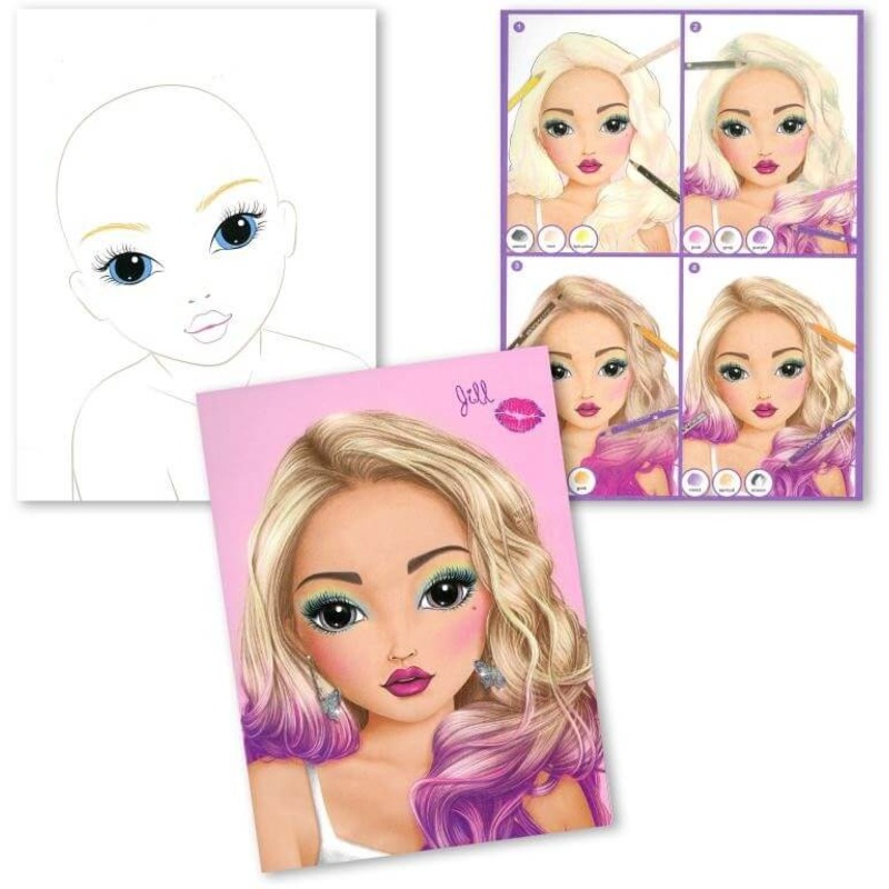Buy Top Model - Make Up Colouring Book - MyDeal