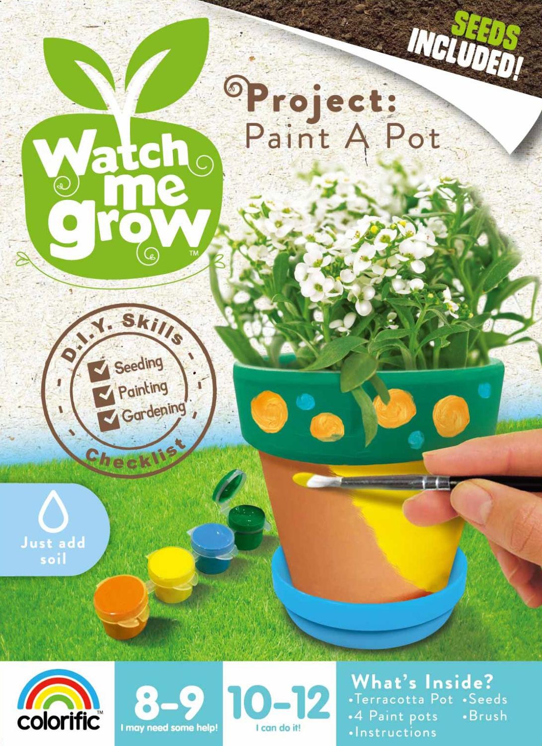 Buy Watch Me Grow Paint A Pot - MyDeal Australia