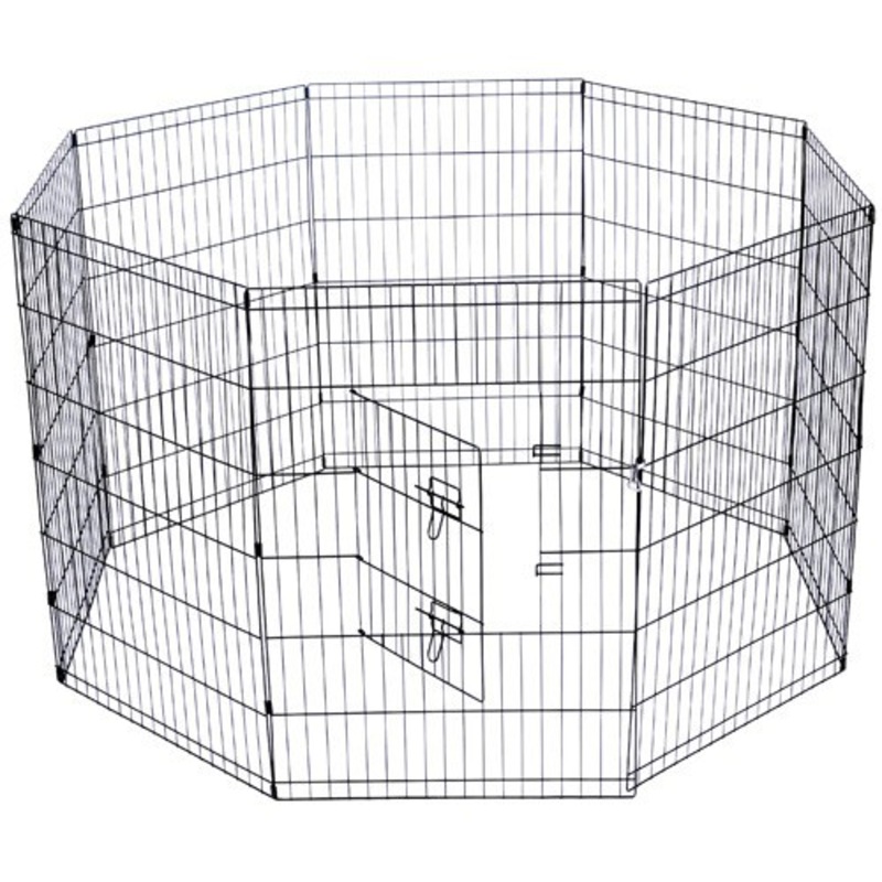 Buy 36' Dog Rabbit Playpen Exercise Puppy Enclosure Fence With Cover ...