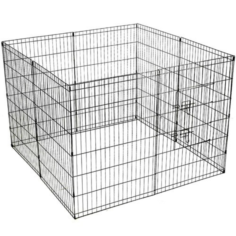 Buy 36' Dog Rabbit Playpen Exercise Puppy Enclosure Fence With Cover ...