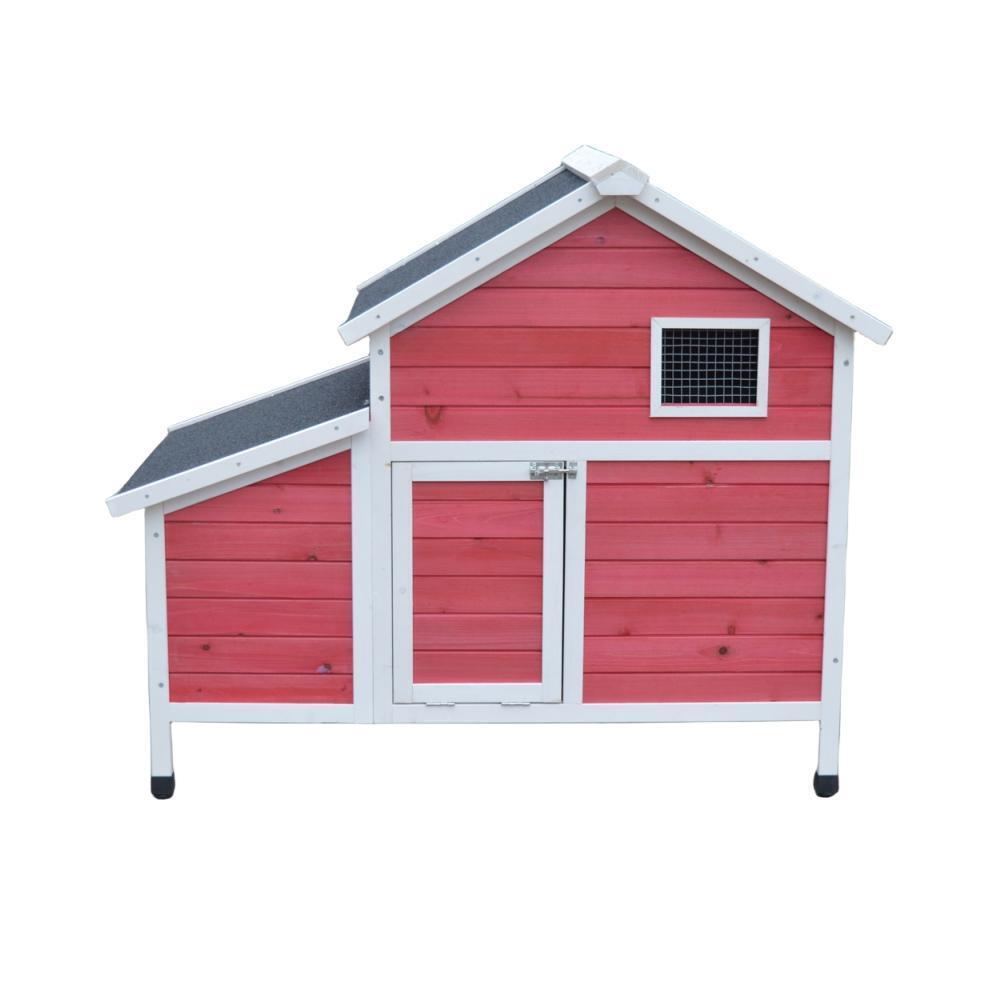 Buy YES4PETS Red Chicken Coop Rabbit Hutch Cat Cage Hen Chook House ...
