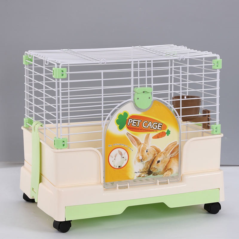 Buy YES4PETS Small Orange Pet Rabbit Cage Guinea Pig Crate Kennel With ...