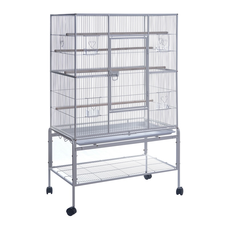 Buy YES4PETS 137cm Bird Cage Parrot Aviary Pet Stand-alone Budgie Perch ...