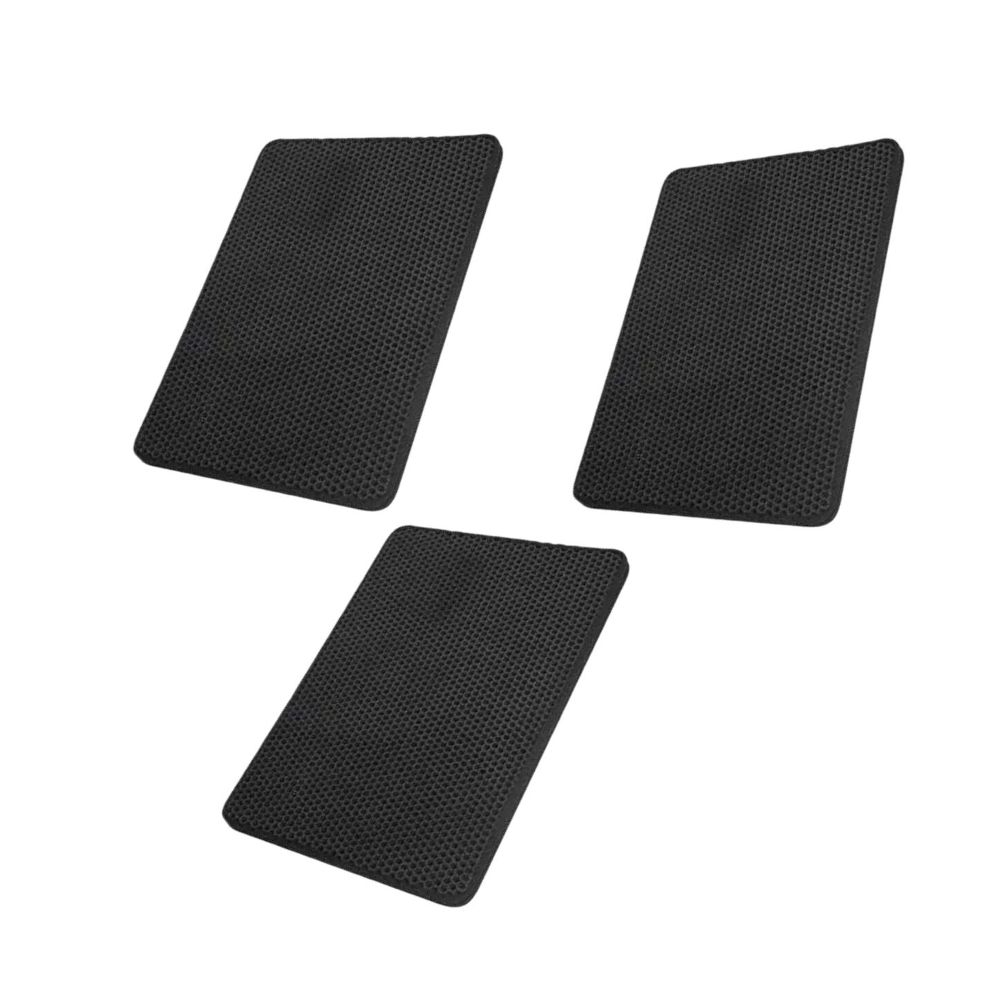 Buy YES4PETS 3x Double Layer Cat Litter Tray Trap Mat Catch Cat Litter ...