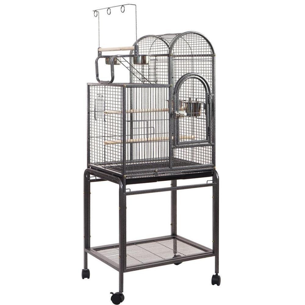 Buy YES4PETS Large Bird Budgie Cage Parrot Aviary Carrier With Stand ...