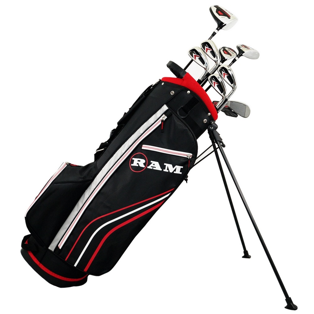 Buy Ram Golf Accubar +1 Inch Longer Graphite/Steel Golf Clubs Set Stiff ...