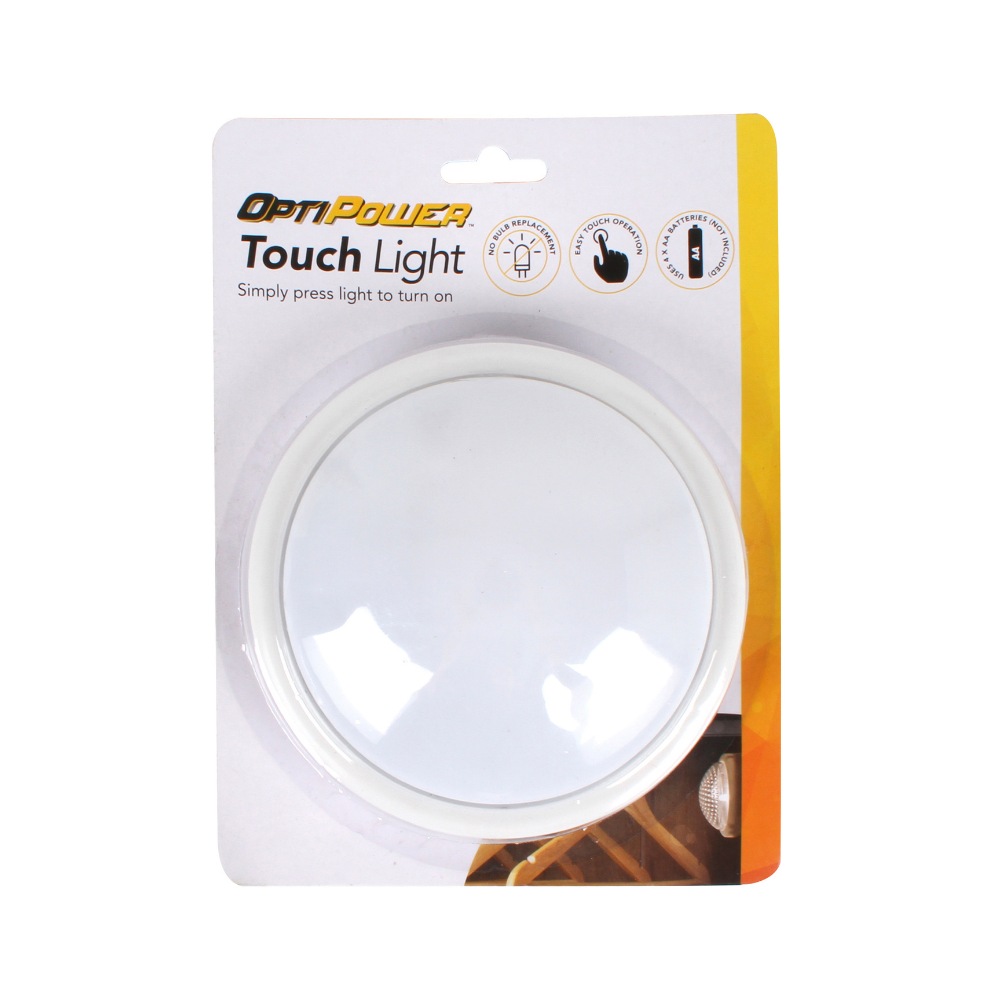 Buy 14cm White Portable Touch Light, Battery Operated/Powered, Plastic ...