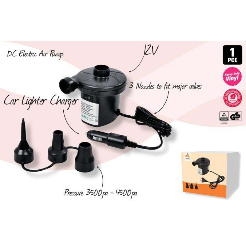 Buy 1pce DC Electric Air Pump 11.7x9.7x11.3cm Inflating Pool Toy Summer ...