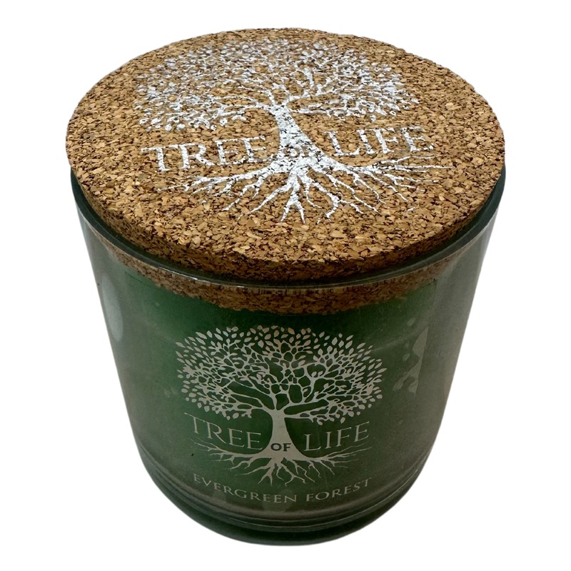 Buy 325g Scented Tree of Life Candle - Evergreen Forest Scent for Fresh ...