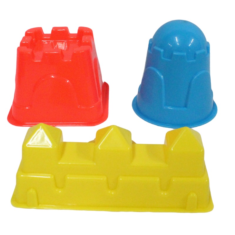 Buy 3pce Sand Castle Set Pillar Moulds Plastic Great For Kids At The ...