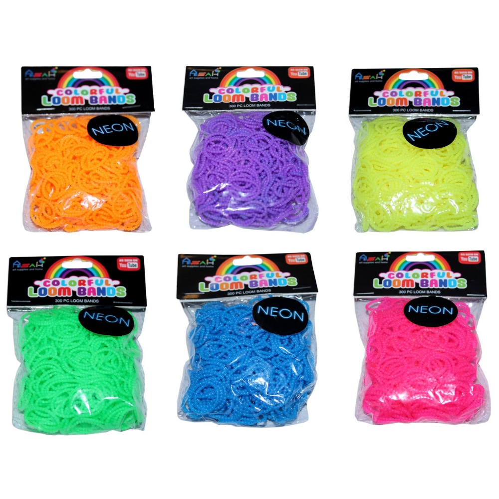 Buy 1800pce Mega Mix Loom Bands Kit, Mixed Colours Value Bundle ...