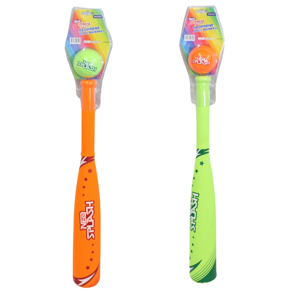 Buy 61cm Orange + Green Pool Baseball Bat and Ball Set Neoprene Great ...