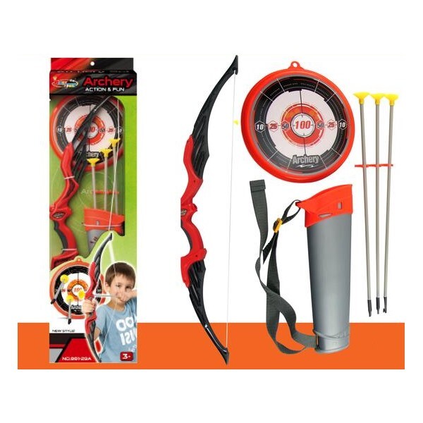 Buy 6pce Kids Archery Set with Quiver Arrows & Shooting Target Soft ...